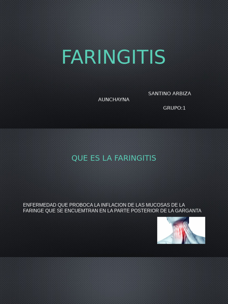 Causas y síntomas de la faringitis | PDF