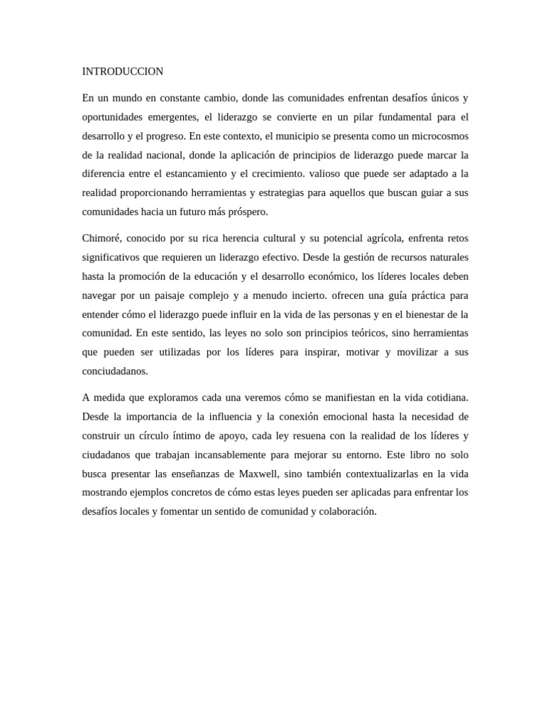 Trabajo de Litzi | PDF | Liderazgo | Comunidad