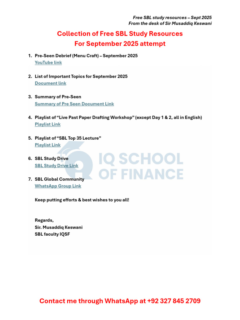 Collection of Free SBL Study Resources | PDF