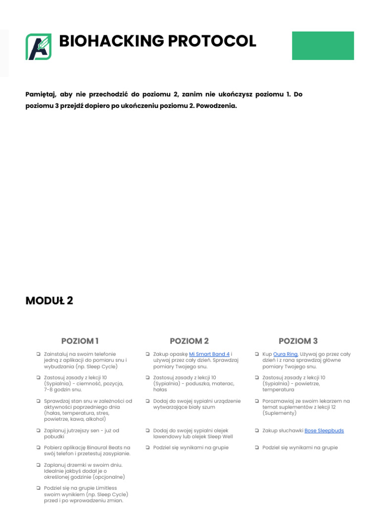 Aka - Biohacking Protocol - Finish | PDF
