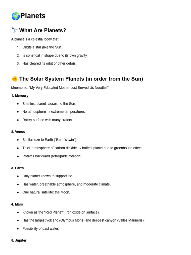 Planets | PDF