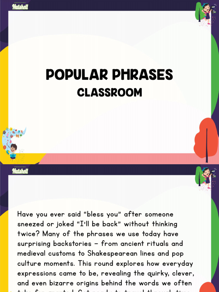 Popular Phrases - Classroom | PDF