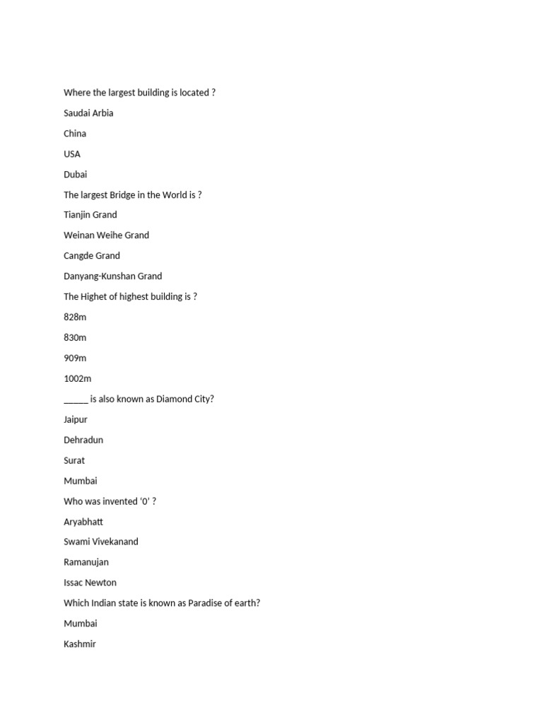 Questions Bank | PDF