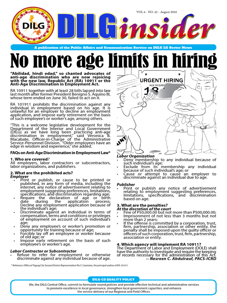 Anti-Age Discrimination Employment Law Guide | PDF | Employment ...