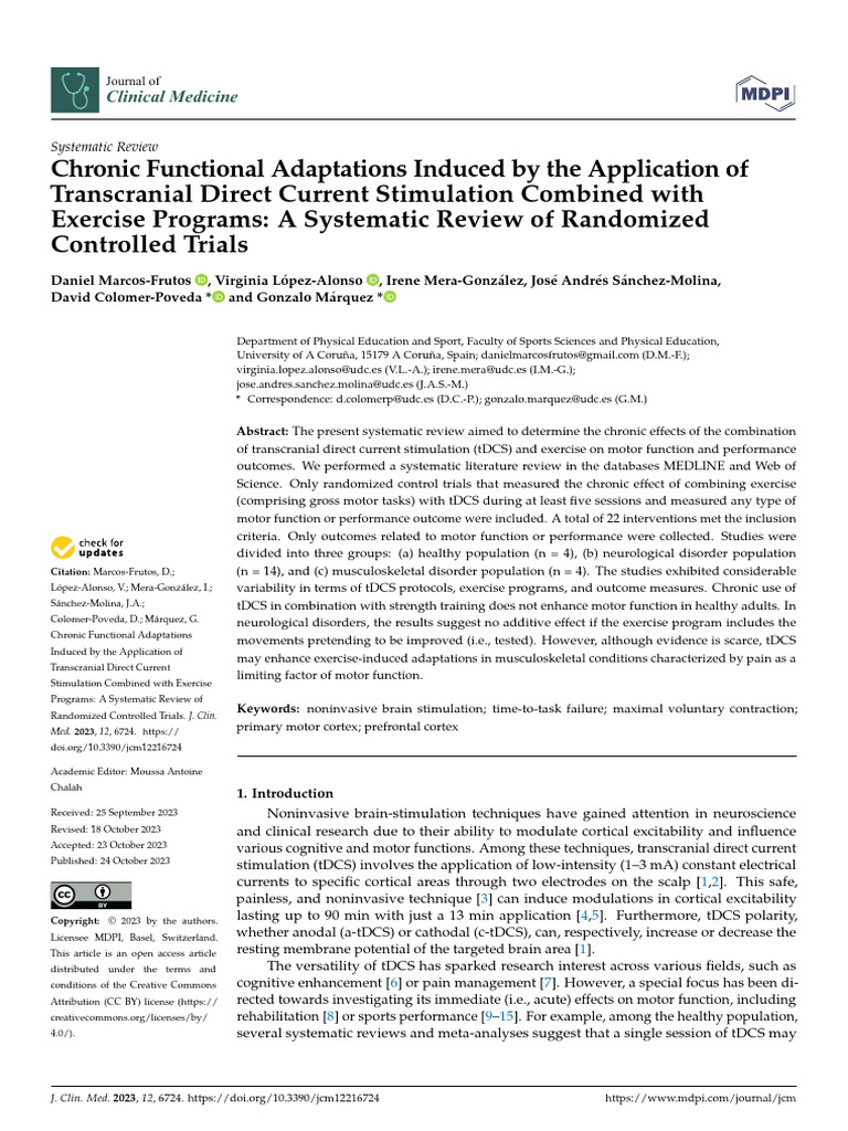 Chronic Functional Adaptations Induced by The Application of ...