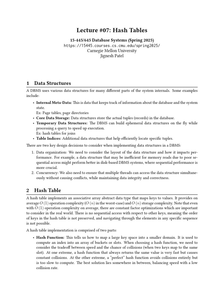 07 Hashtables | PDF | Software Engineering | Applied Mathematics