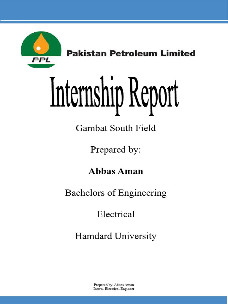 PPL Internship Report: Gambat South Field | PDF | Electric Generator