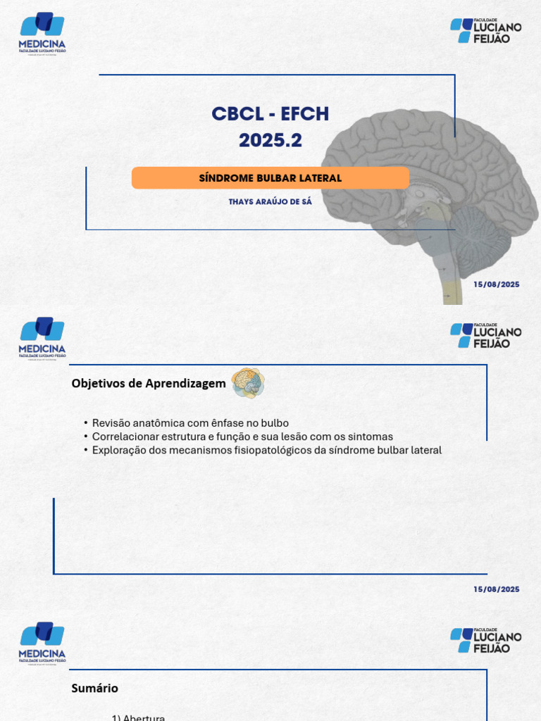 Compreendendo a Síndrome Bulbar Lateral | PDF | Neurociência ...