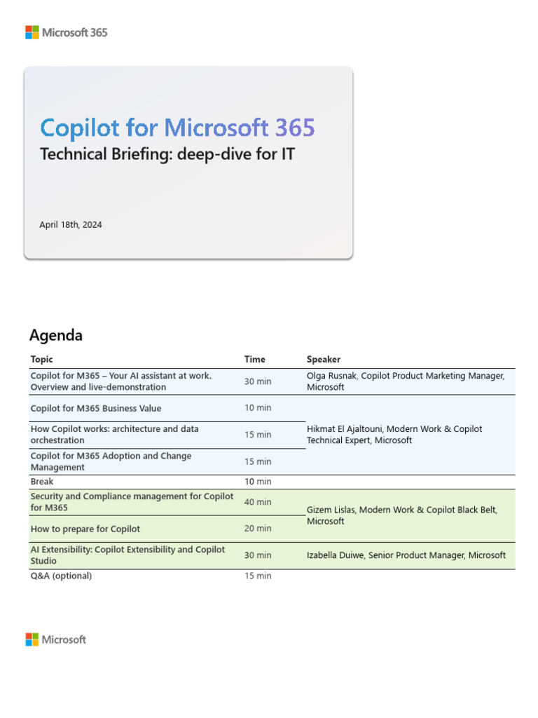 Copilot For Microsoft 365 | PDF | Share Point | Software