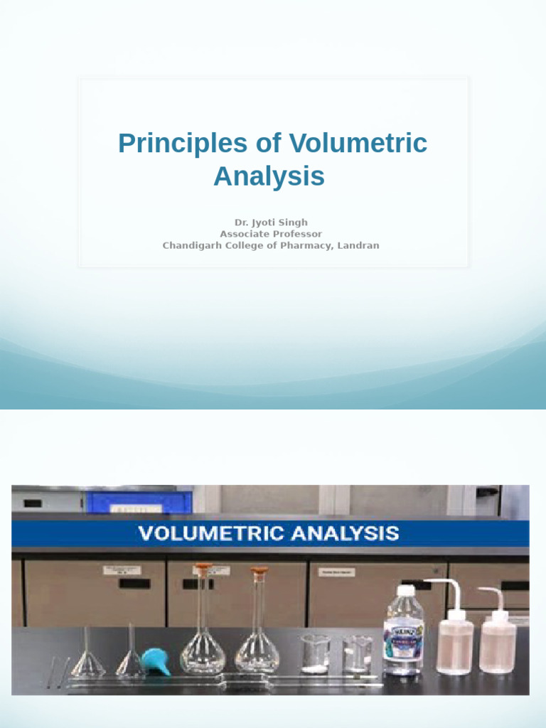 Volumetric Analysis | PDF | Titration | Chemistry