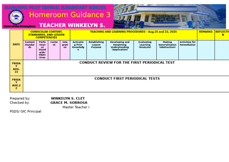 HG3 - Q1 - Week 9 To 10 | PDF