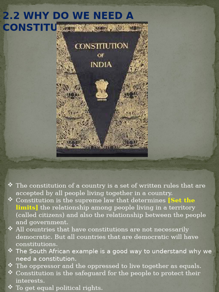 Why Do We Need Constitution | PDF