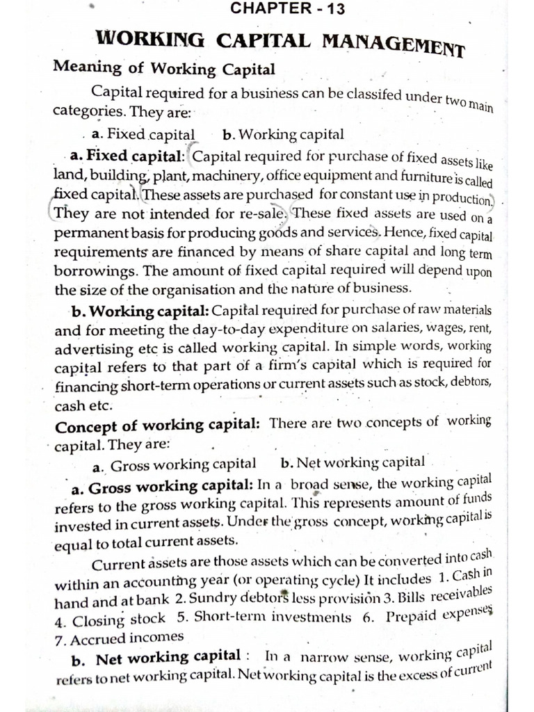 Unit 5 - Working Capital Decision-1 | PDF