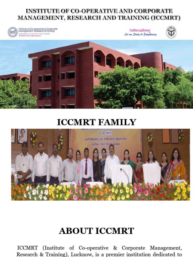 Institute of Co-Operative and Corporate Management, Research and ...