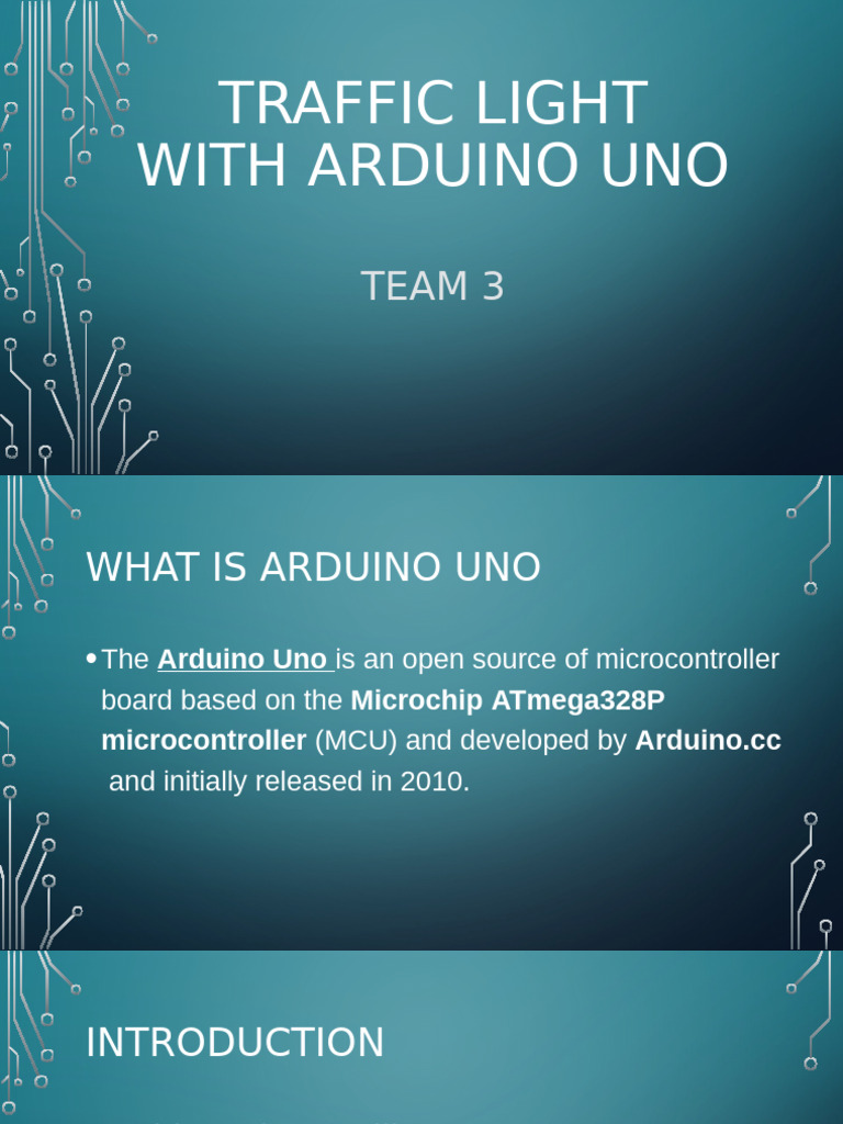Traffic Light With Arduino Uno Team 3 | PDF