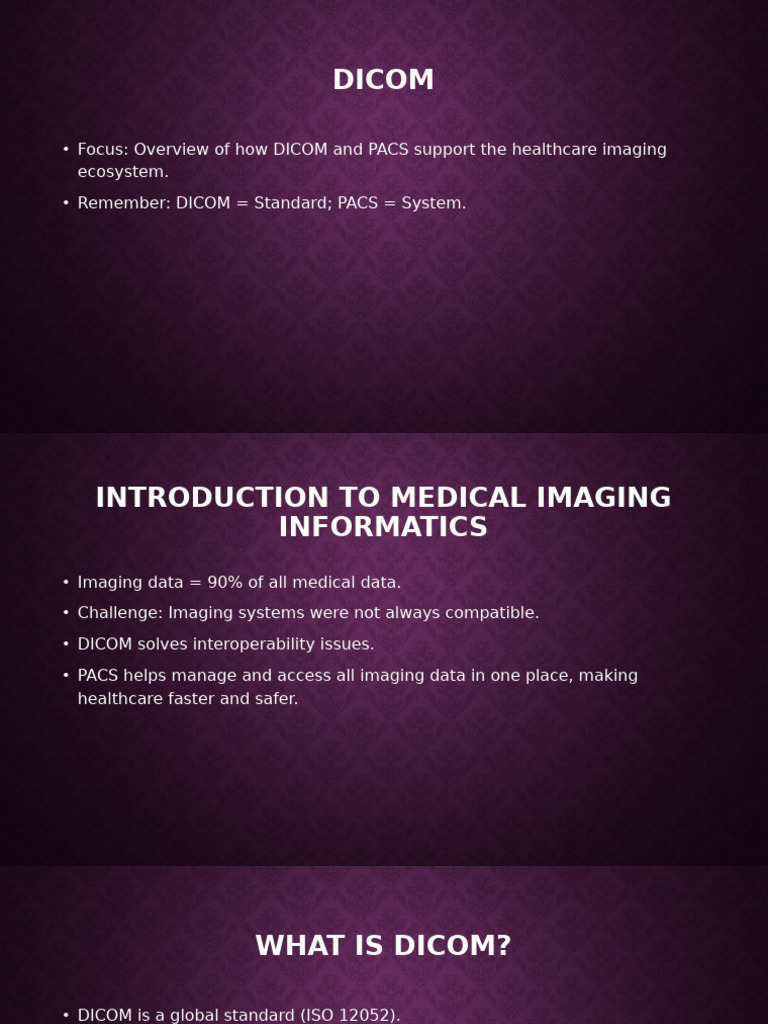 Dicom Pacs Advance Part 1 | PDF | Computing | Information Technology