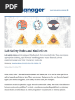 Laboratory Safety Precautions Guide | PDF | Laboratories | Personal ...