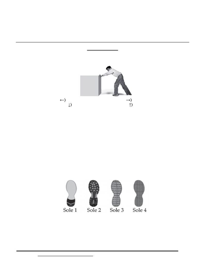 Class VIII Science Practice Paper on Friction | PDF | Friction
