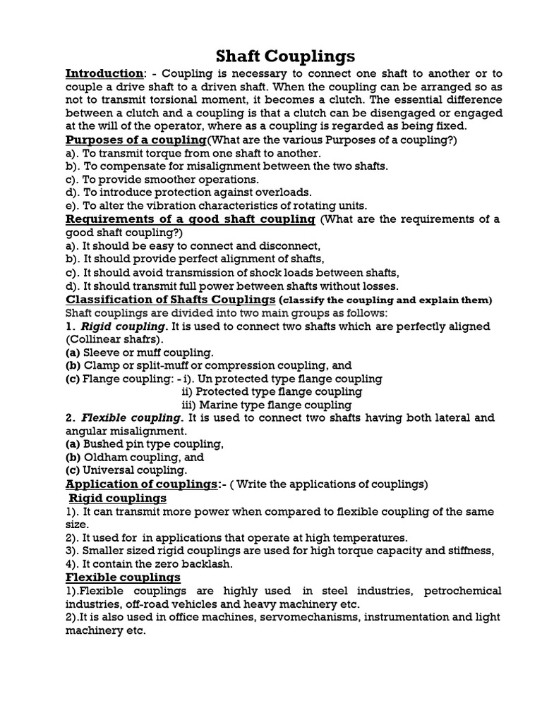 Shaft Couplings | PDF | Machines | Manufactured Goods
