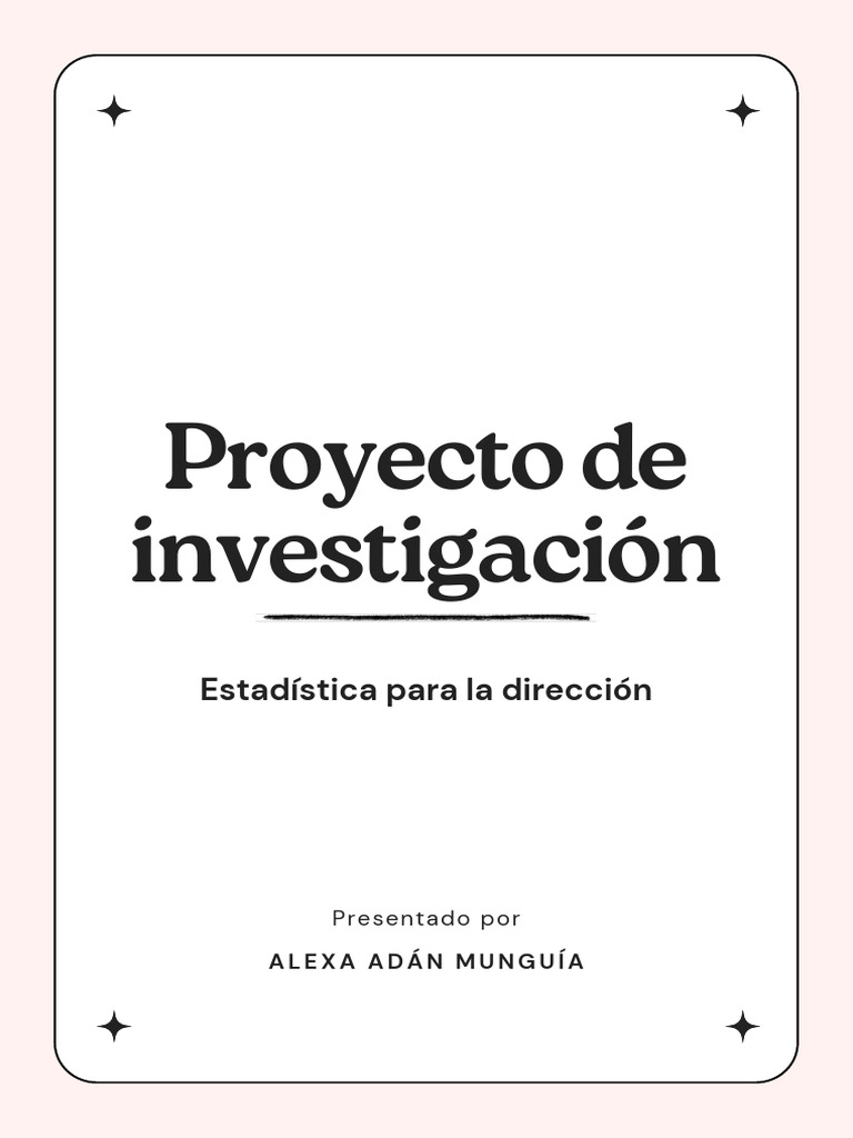 Proyecto Final Estadistica | PDF | Muestreo (Estadísticas) | Inflación