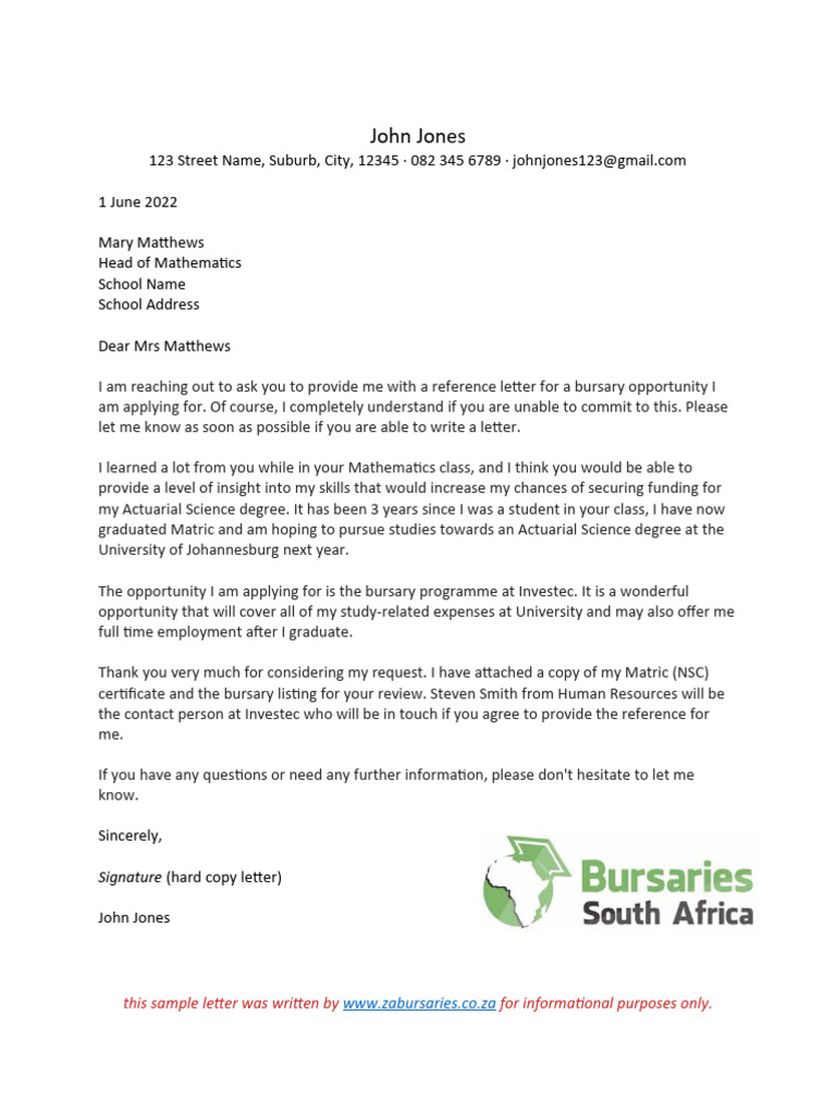 Sample of A Academic Reference Letter | PDF