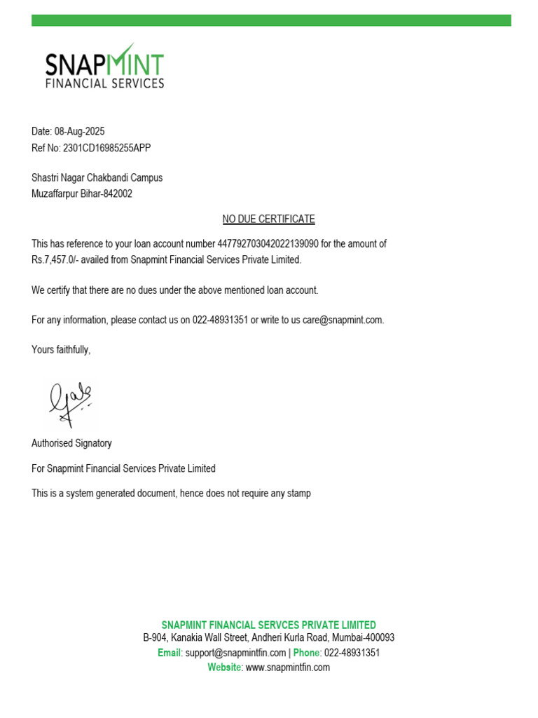 Ayush Karn: Snapmint Financial Servces Private Limited Email Phone ...