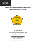Contoh Raport Kurikulum Merdeka Paud | PDF