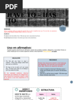 Ejemplos de "Have to" y "Has to" | PDF | Verbo | Oración (Lingüística)