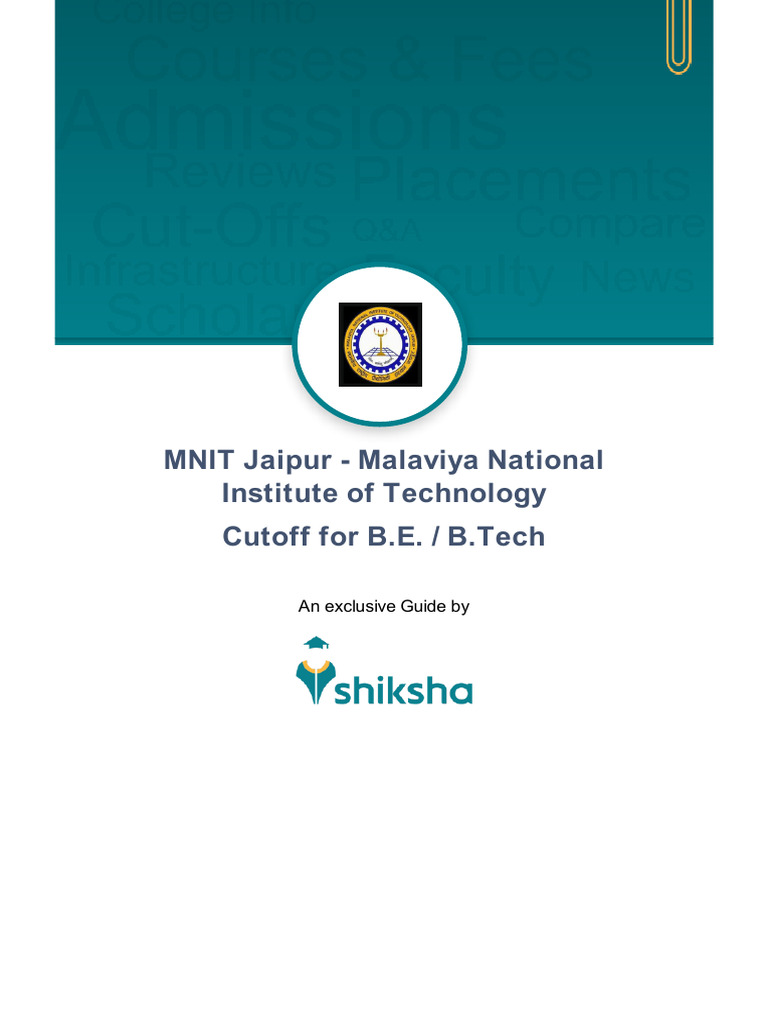 MNIT Jaipur - Malaviya National Institute of Technology | PDF ...
