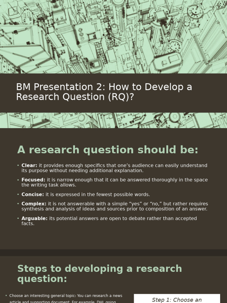 BM IA Presentation2 Research Question | PDF | Question | Science