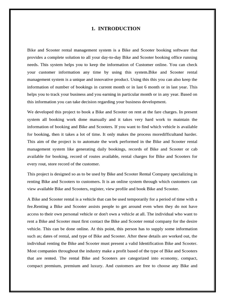 Bike and Scooter Rental System - Thesis | PDF | Java Script | Ajax (Programming)