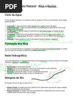 Partes de um Rio e Seus Elementos | PDF | Rio | Corrente