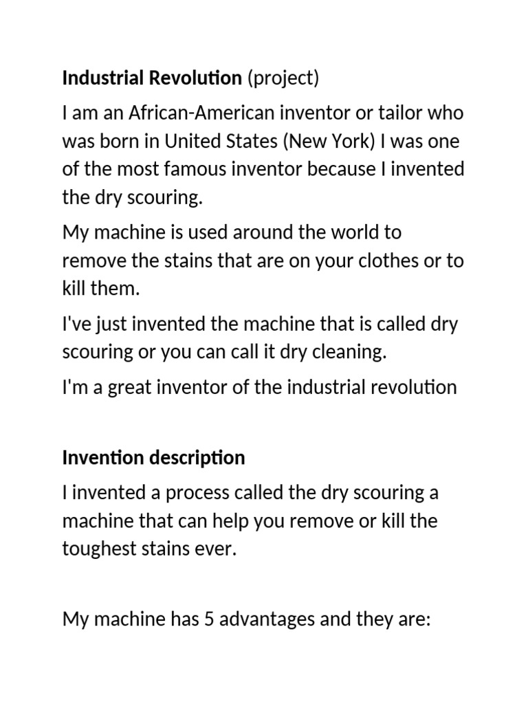 Industrial Revolution Project | PDF