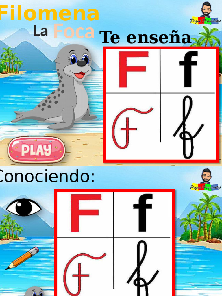 Actividades de la letra F para niños | PDF