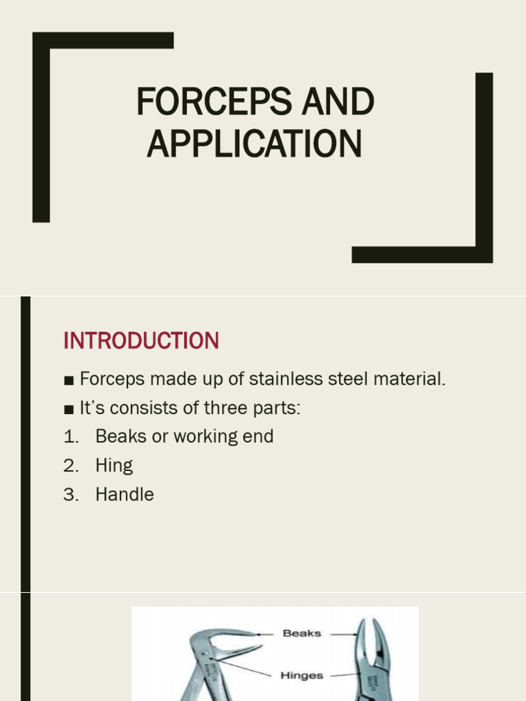Bionate Forceps for Upper Root Extraction | PDF | Dental Anatomy ...