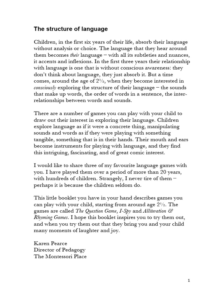 The Wonder of Words | PDF | Linguistics