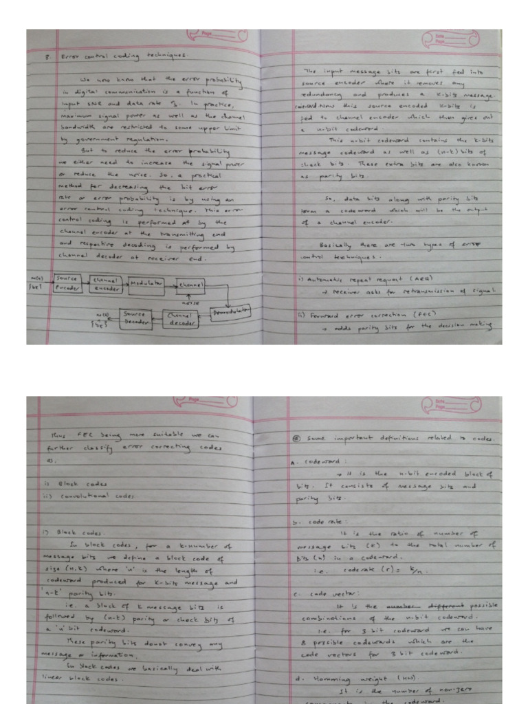 Chapter 13. Error Control Coding Techniques | PDF