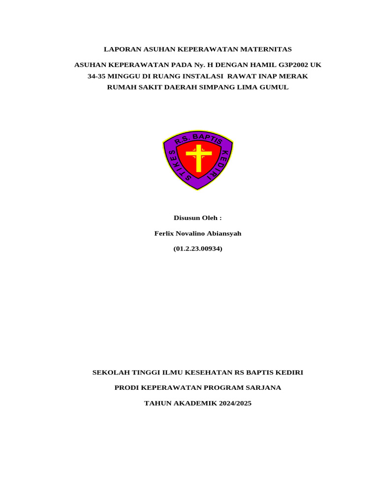 Asuhan Keperawatan Hamil G4P1021 | PDF