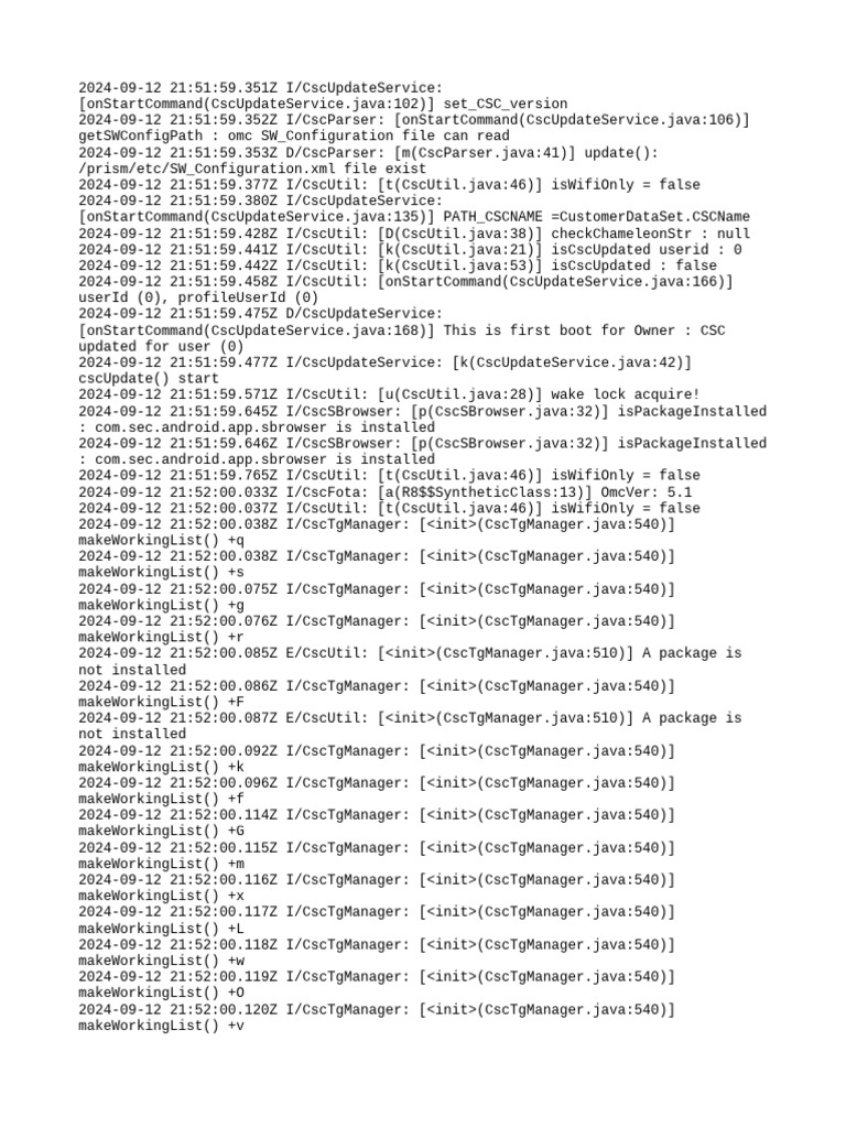 Csc Update Log Pdf Software Computing