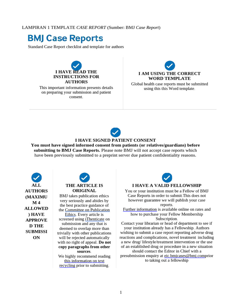 BMJ Case Report Submission Guidelines | PDF | Terminal Illness | Wound
