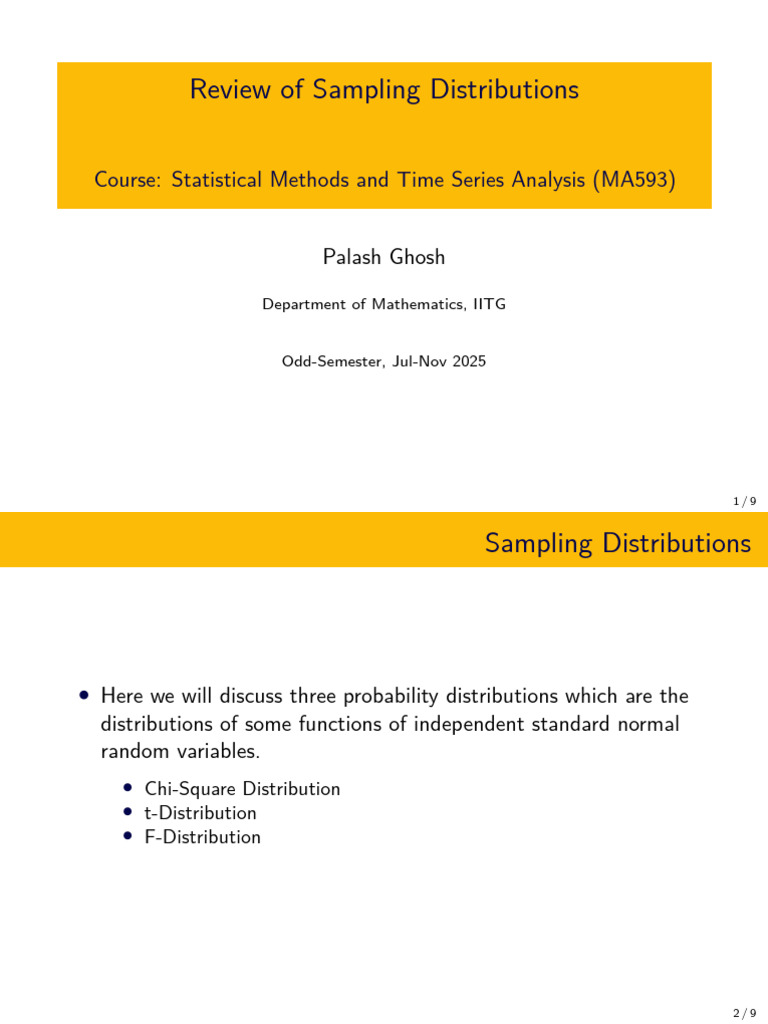 L2 Sampling Distribution | PDF | Probability Distribution | Chi Squared ...