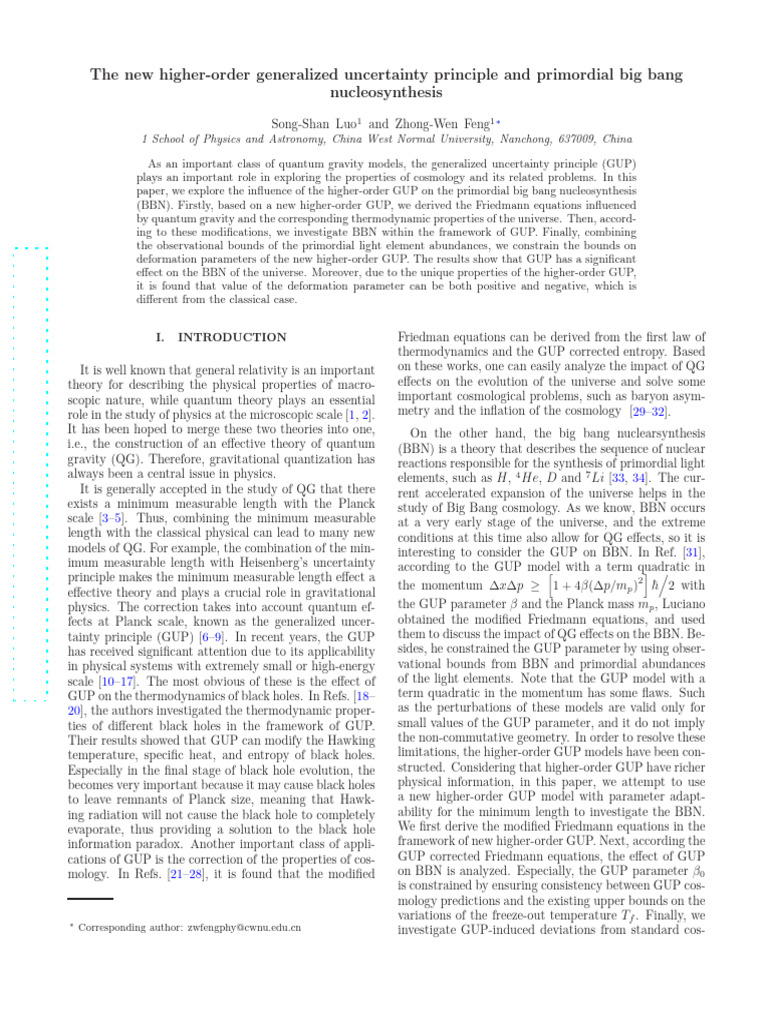 The New Higher Order Generalized Uncertainty Principle and Primordial ...