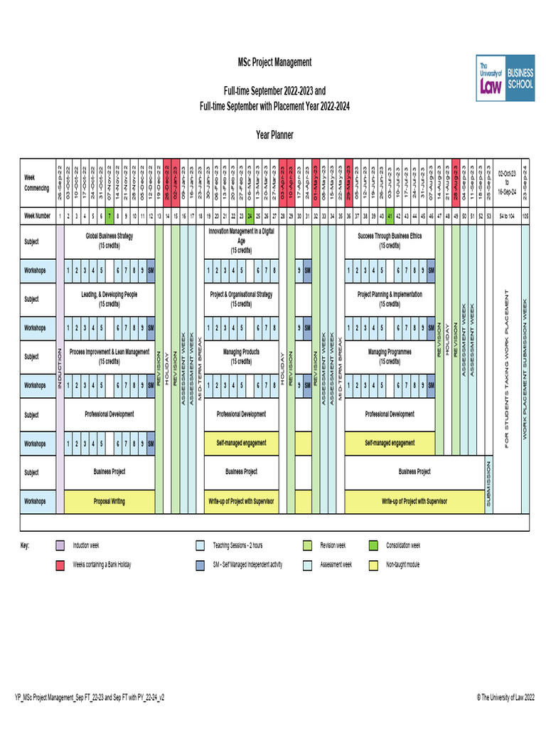 YP - MSC Project Management - Sep FT - 22-23 and Sep FT With PY - 22-24 ...