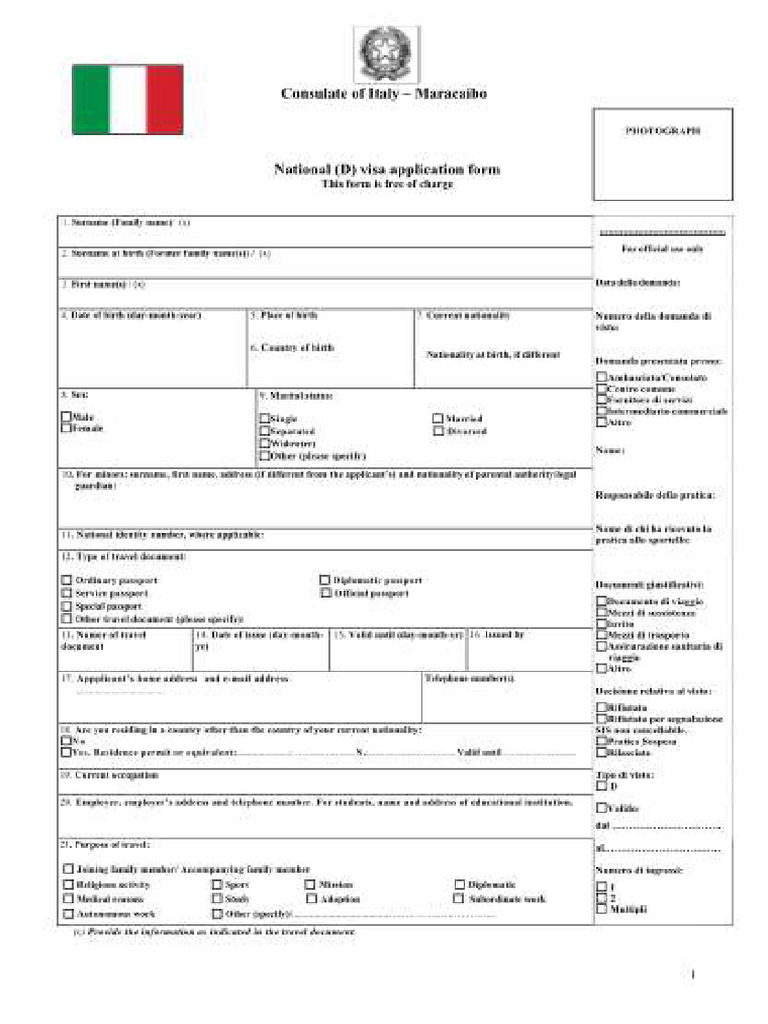 The us visa form | PDF