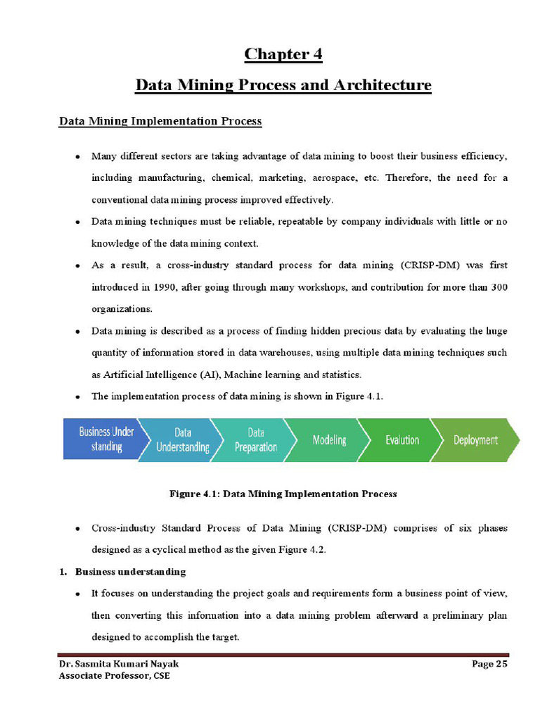 Module 1-Ch 4 - Data Mining Proces - Architecture | PDF