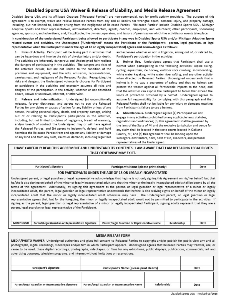 Adaptive Release | PDF | Indemnity | Legal Liability