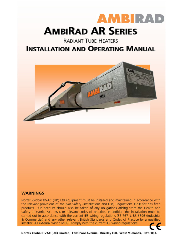 Ambi-Rad AR Series Heater Manual | PDF | Ac Power Plugs And Sockets ...