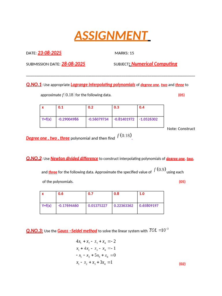 Assignment NC SUMMER 2025 | PDF