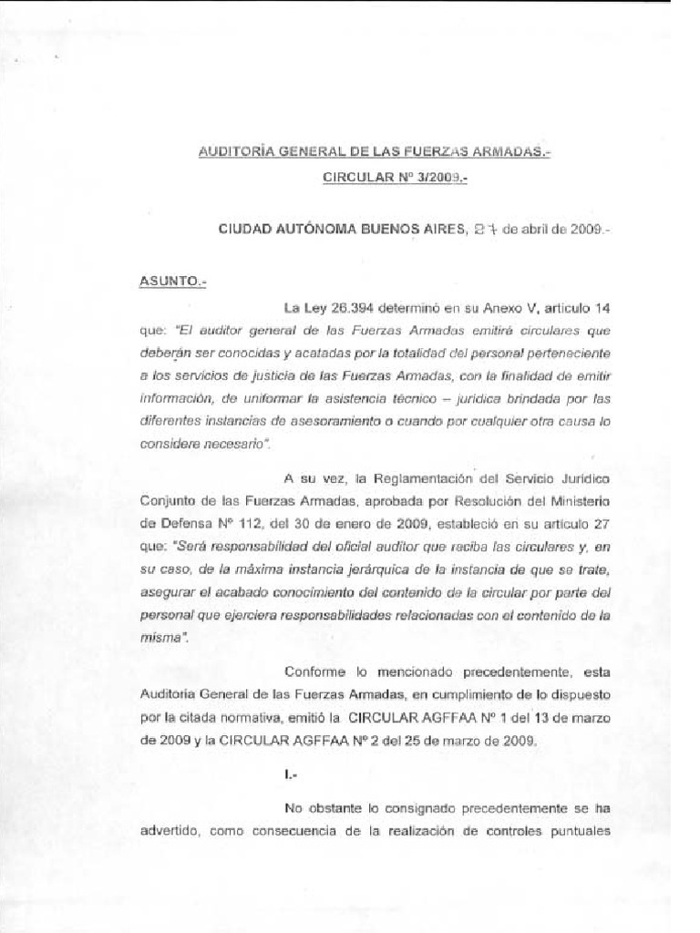 CIRCULAR AUDIGEFA #3 Acatamiento de Las Circulares 1 y 2 | PDF