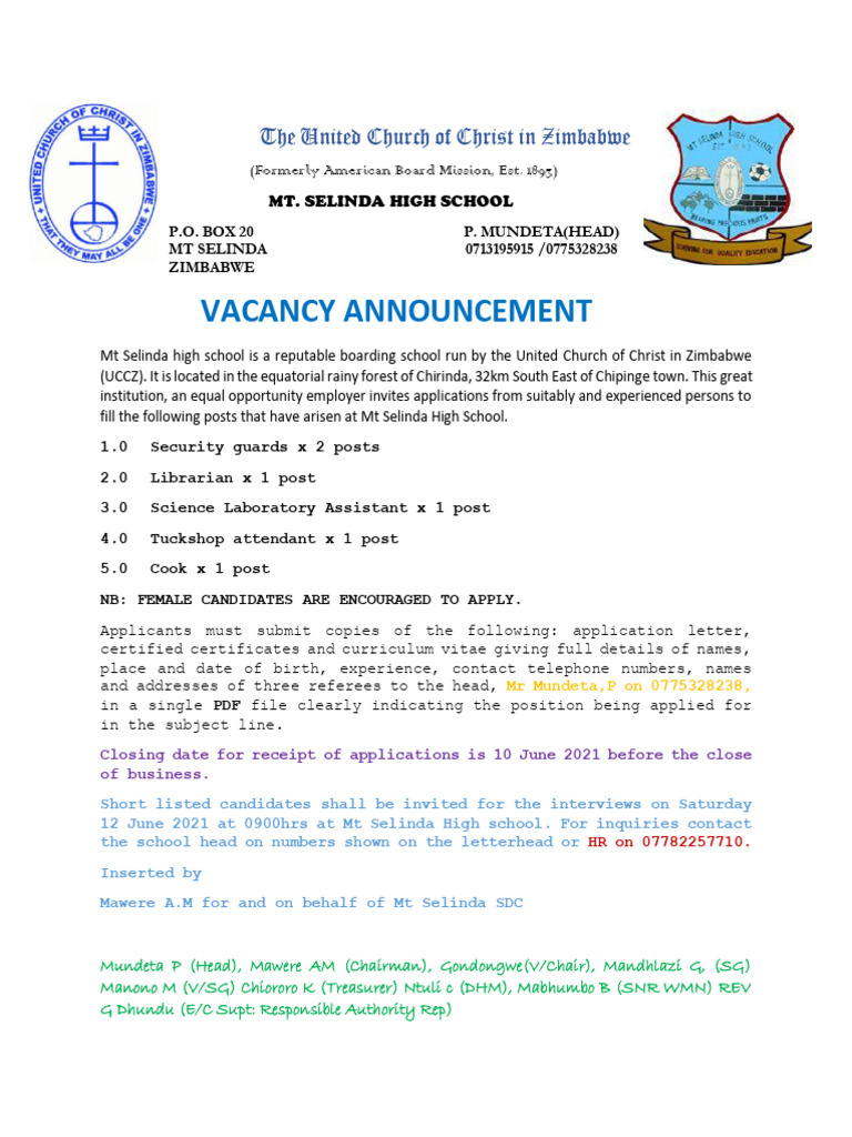 Vacancy Notice | PDF